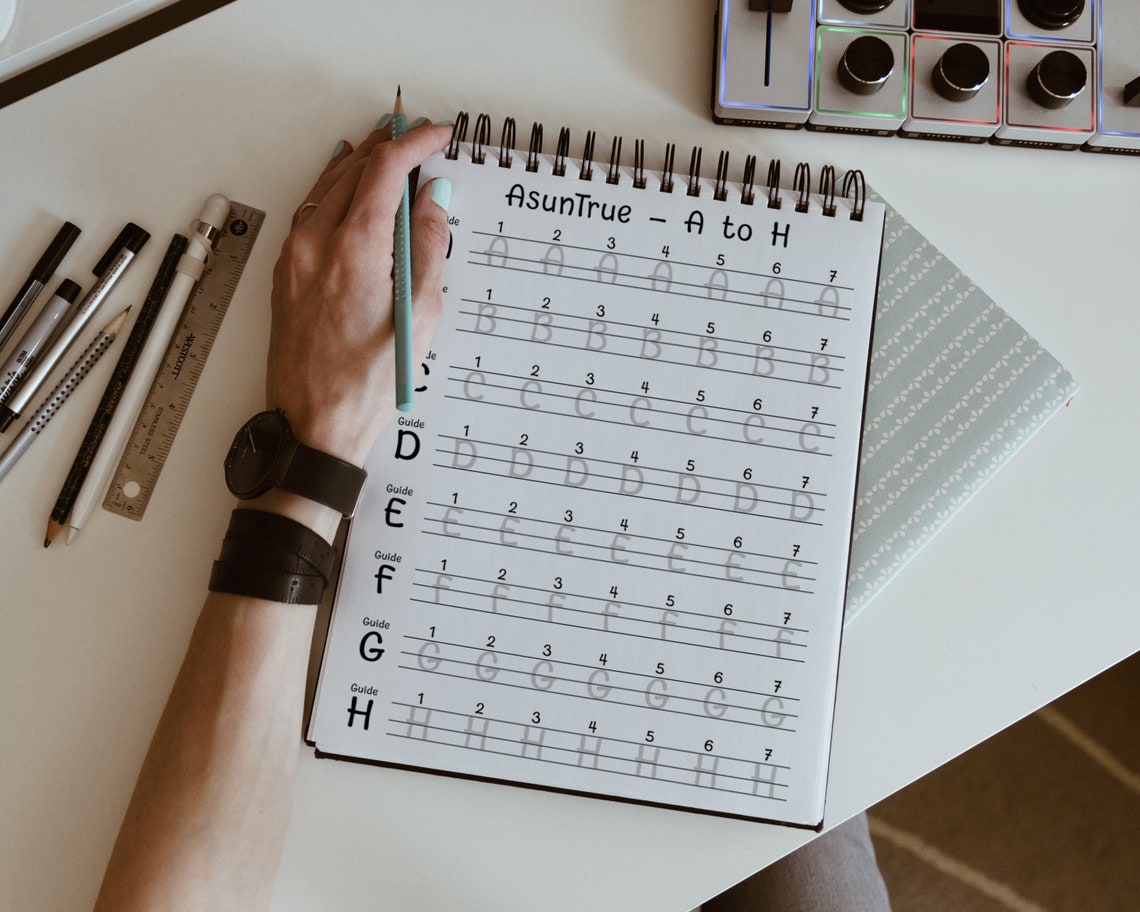 Nice Handwriting Template You Can Do at Home | Pretty Handwriting ...