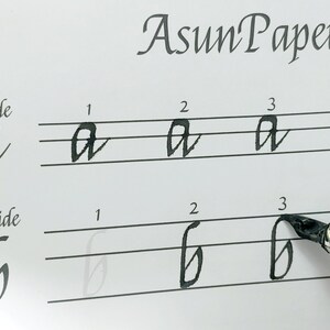 Italic Calligraphy Practice Sheet for Pointed Pen Lover, Italic ...