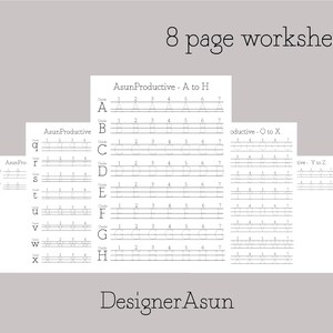 How to Write Like A Pro Typewriter | Typewriter Handwriting Worksheet ...