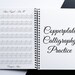 Italic Calligraphy Practice Sheet for Pointed Pen Lover, Italic ...