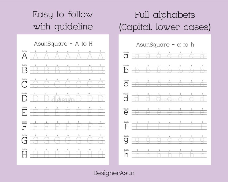 Typewriter Font Alphabet Template How to Improve Your - Etsy