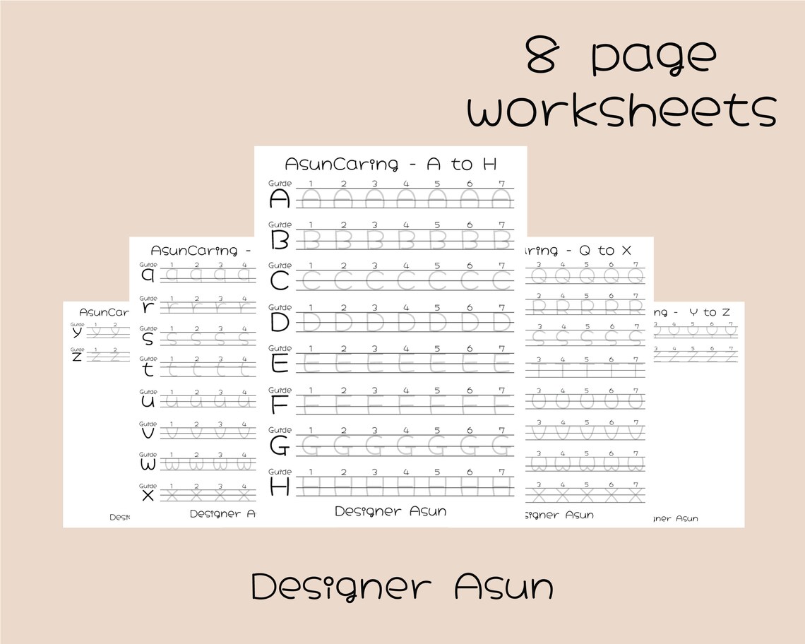 Printable Handwriting Practice Template Print Handwriting Workbook at ...