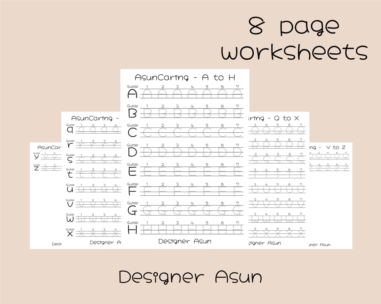 Printable Handwriting Practice Template Print Handwriting Workbook at ...