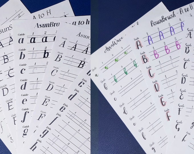 Gothic Calligraphy Worksheet for Beginners Gothic Letter - Etsy Canada