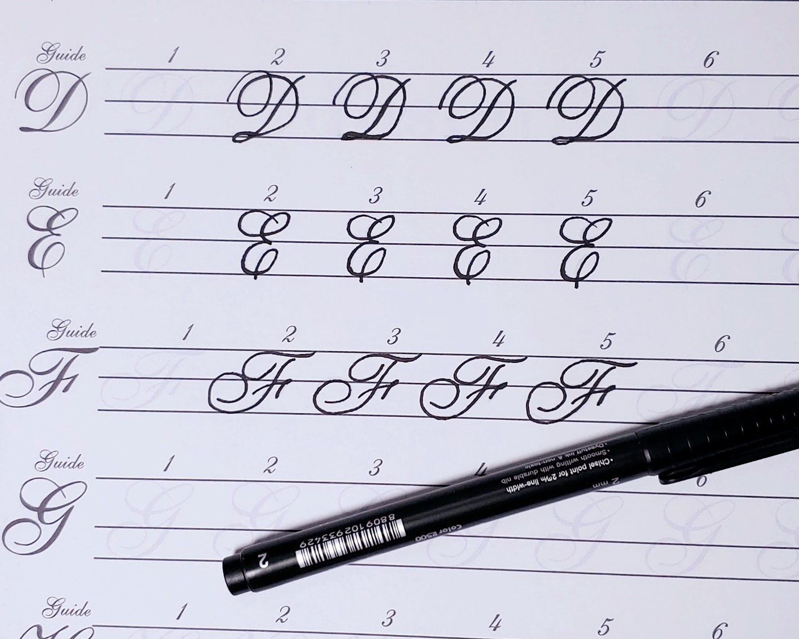 Copperplate Script Tracing Workbook for Calligraphy Beginner ...