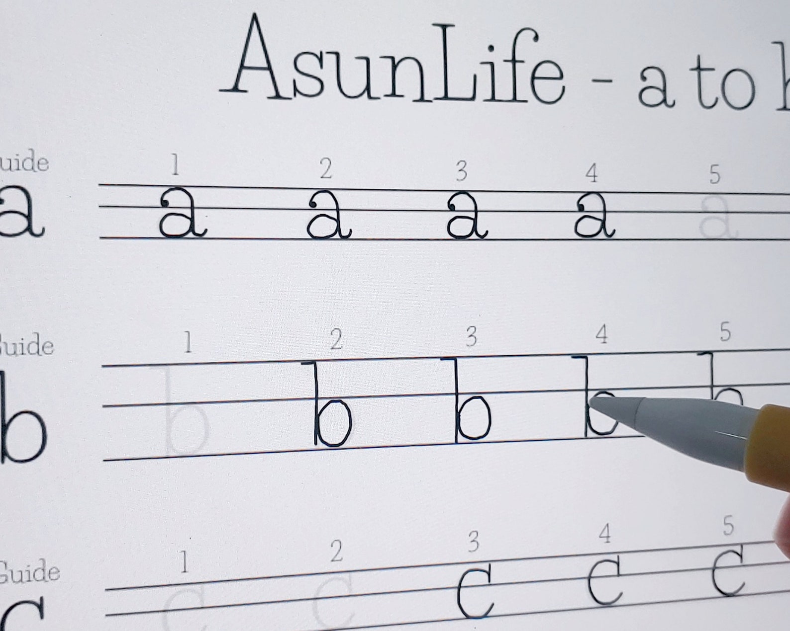 Typewriter Style Handwriting Practice Sheet How to Write Like - Etsy