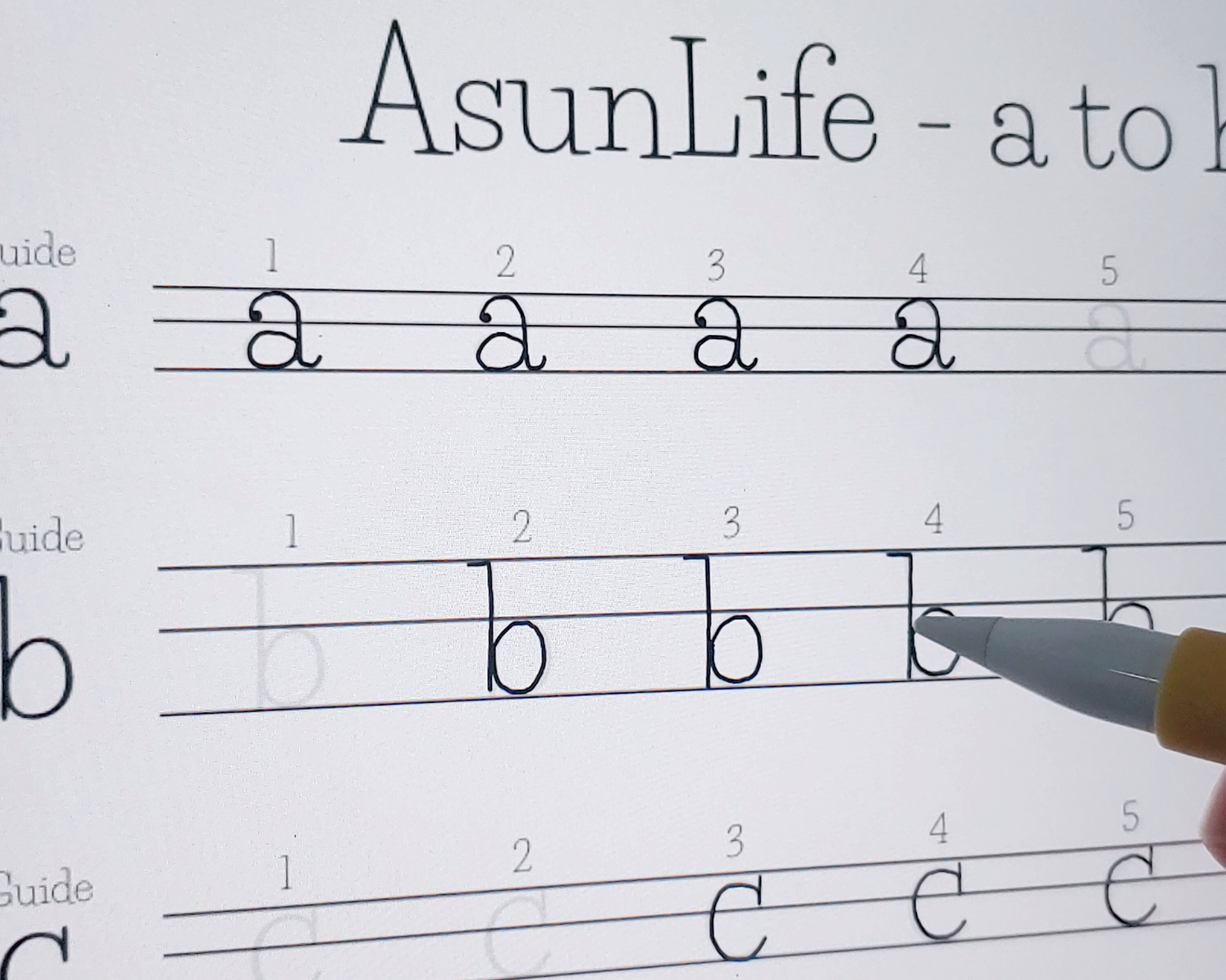 Typewriter Style Handwriting Practice Sheet How to Write Like - Etsy