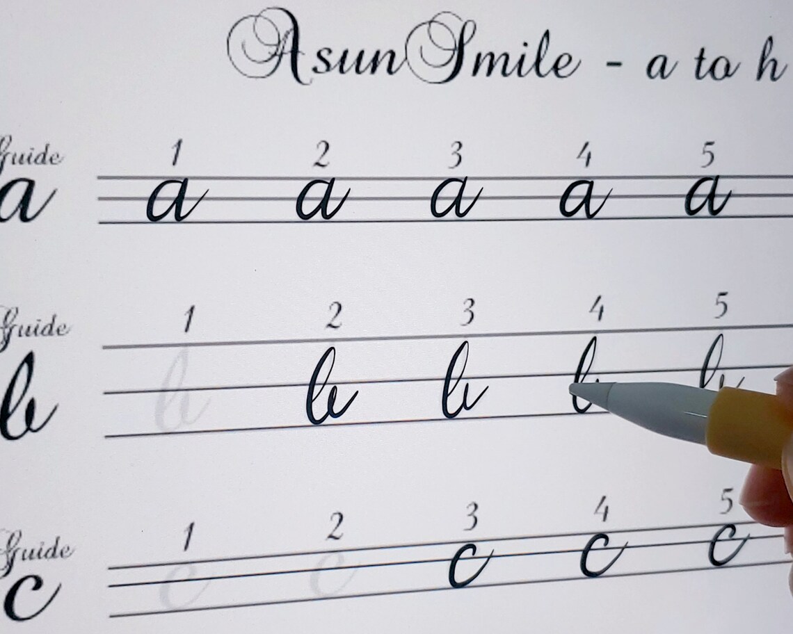 Mastering Copperplate Script Alphabet at Home, Copperplate Handwriting ...