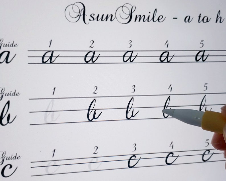 Mastering Copperplate Script Alphabet at Home, Copperplate Handwriting ...