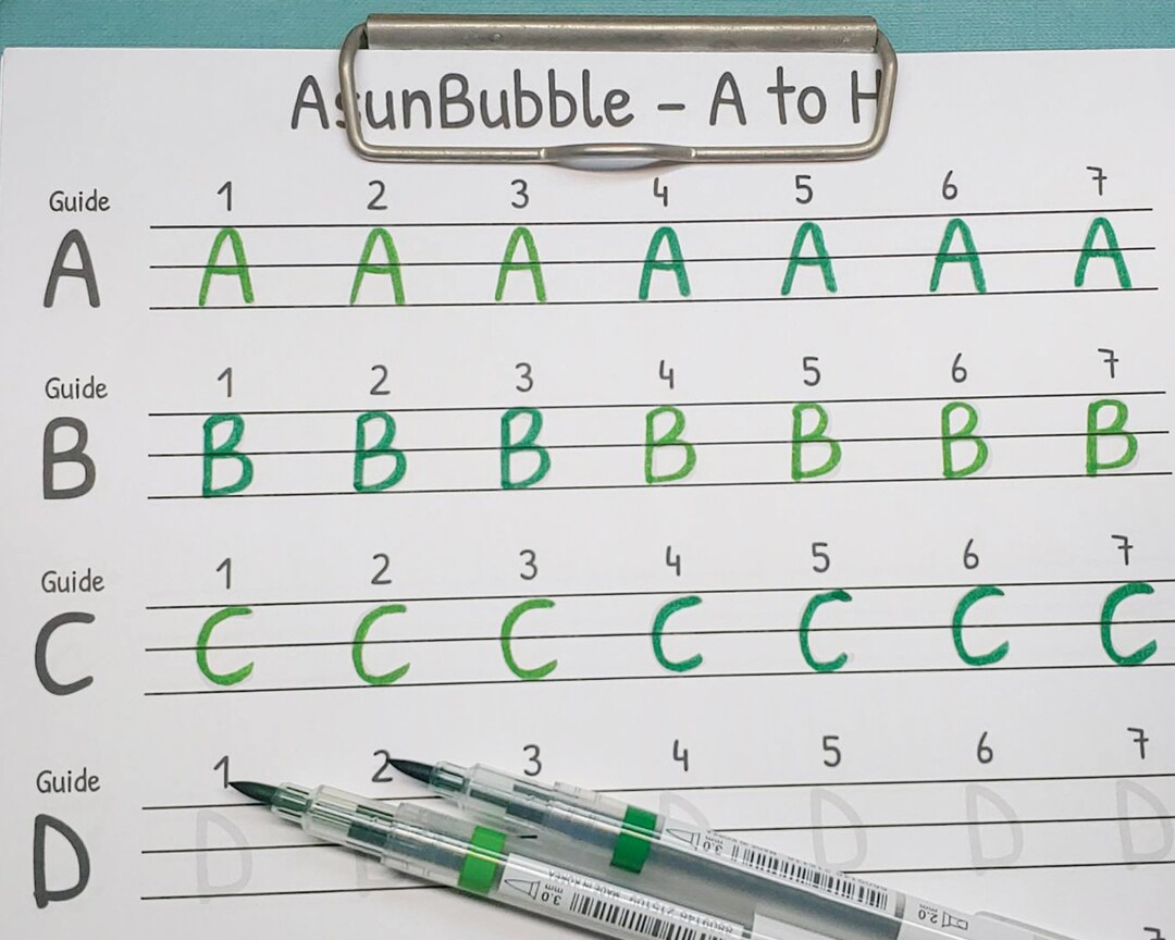 Cute Handwriting Font Tracing Sheet for Adult How to Fix Your - Etsy