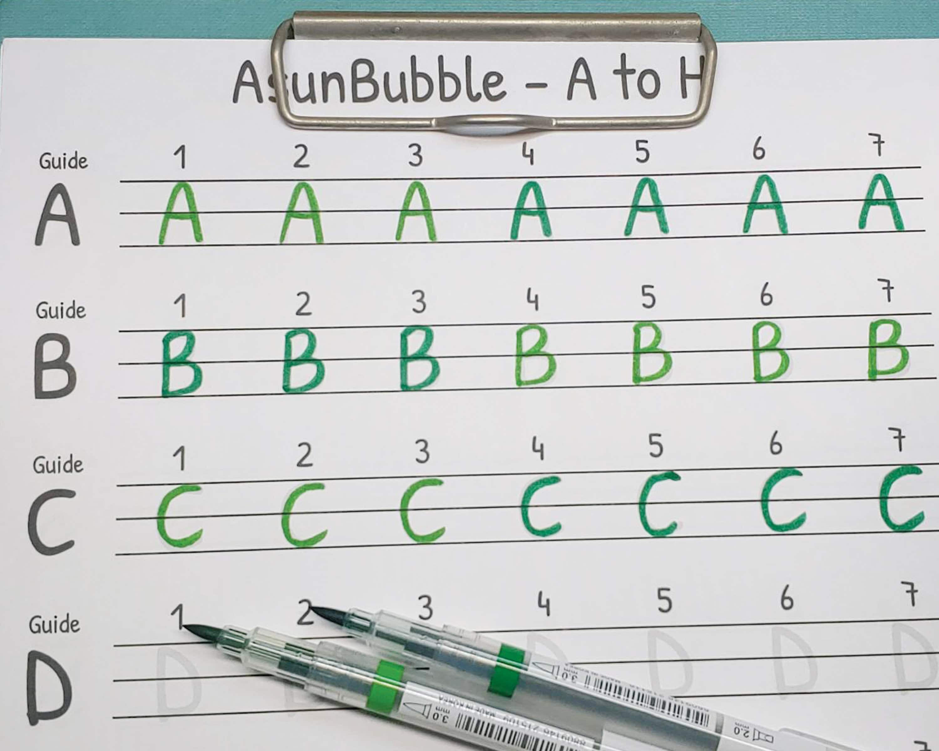 Cute Handwriting Font Tracing Sheet for Adult, How to Fix Your Bad ...