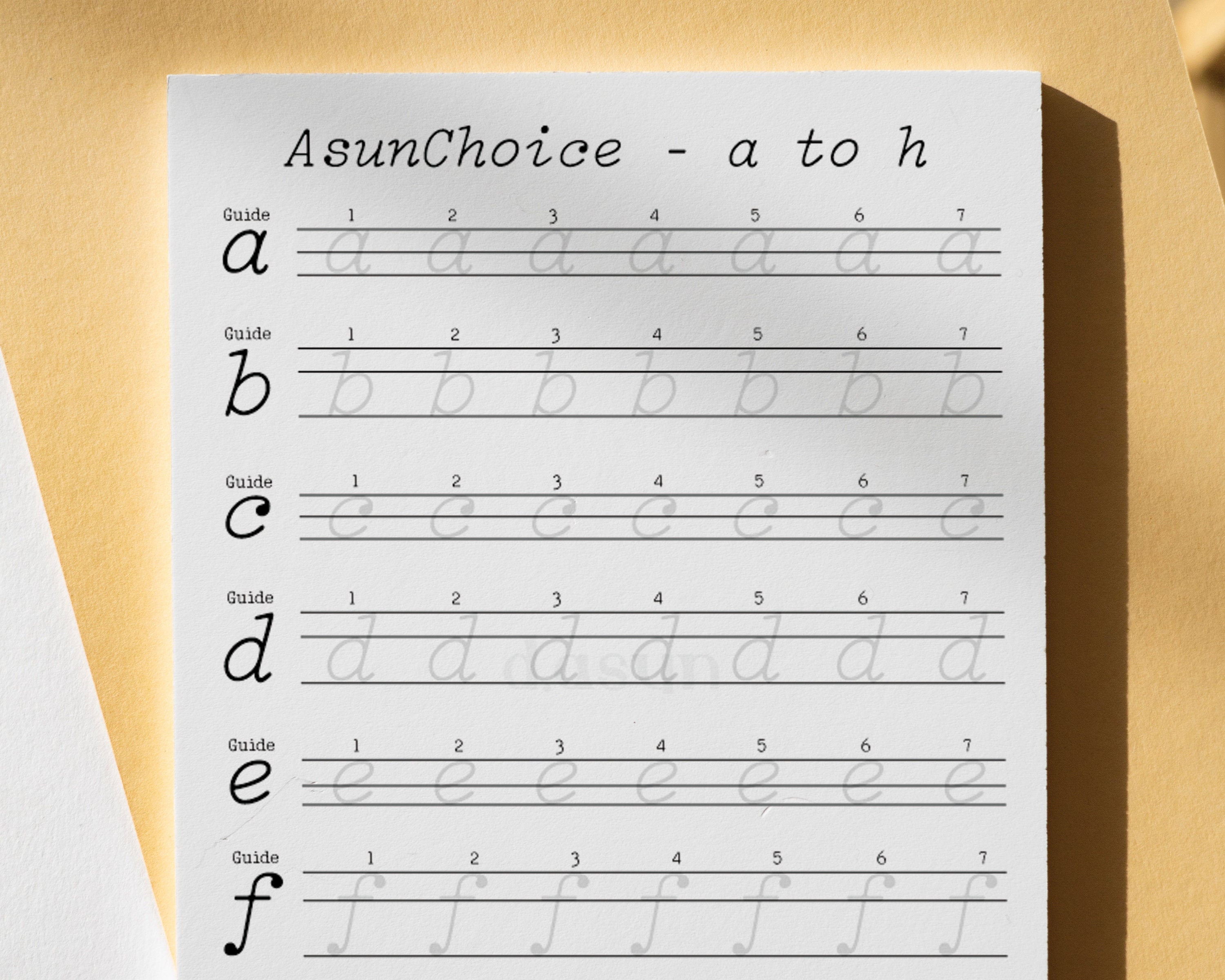 Italic Calligraphy Printable Worksheet, Italic Handwriting Template for ...