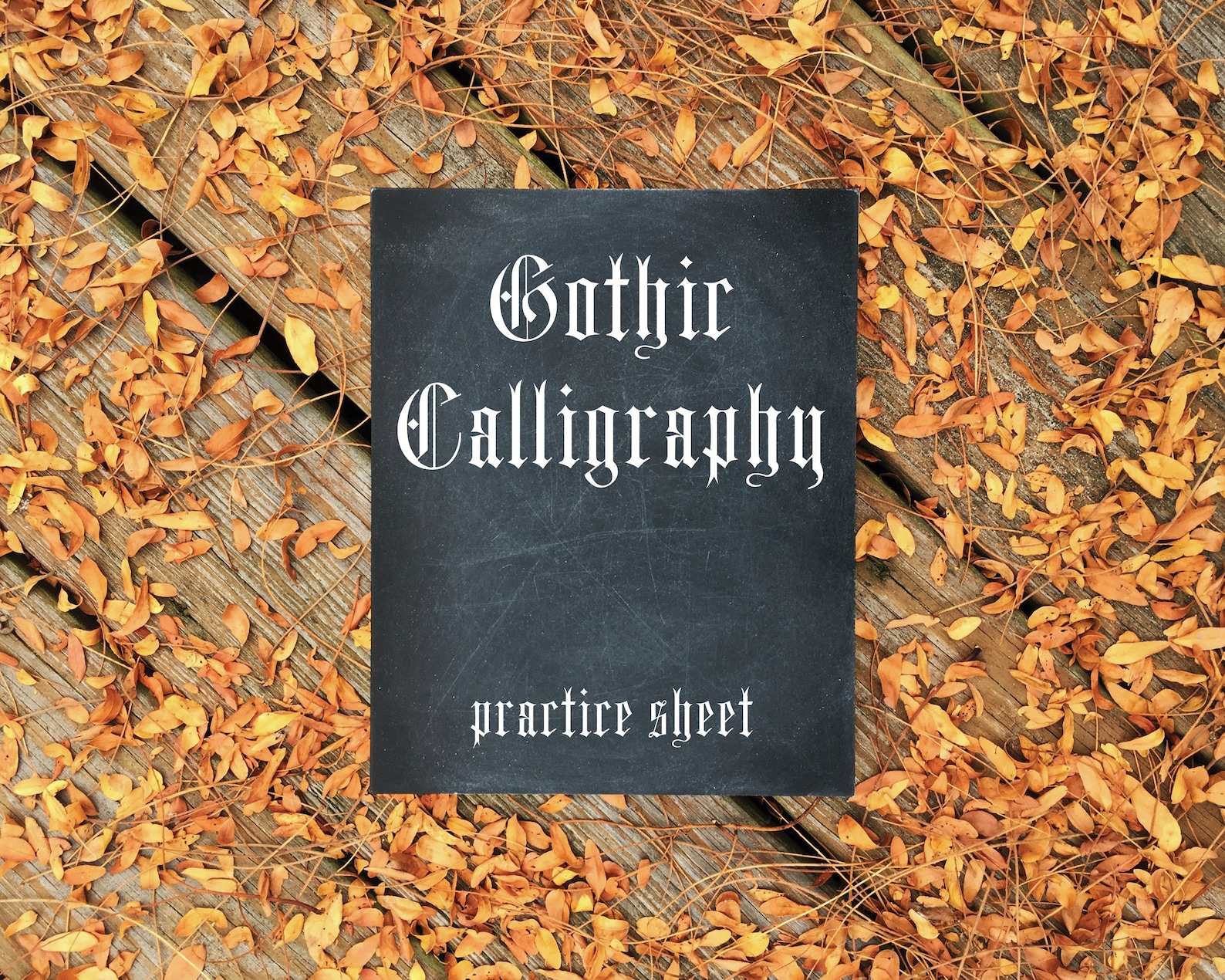 Modern Gothic Calligraphy Practice Sheets for Adult Alphabet Tracing ...