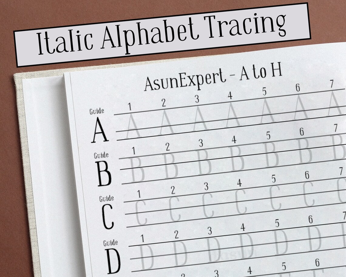 Typewriter Handwriting Printable Worksheet for Beginner A to - Etsy