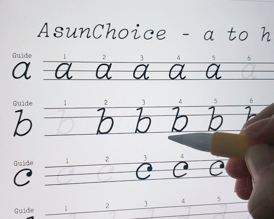 Italic Calligraphy Printable Worksheet Italic Handwriting - Etsy