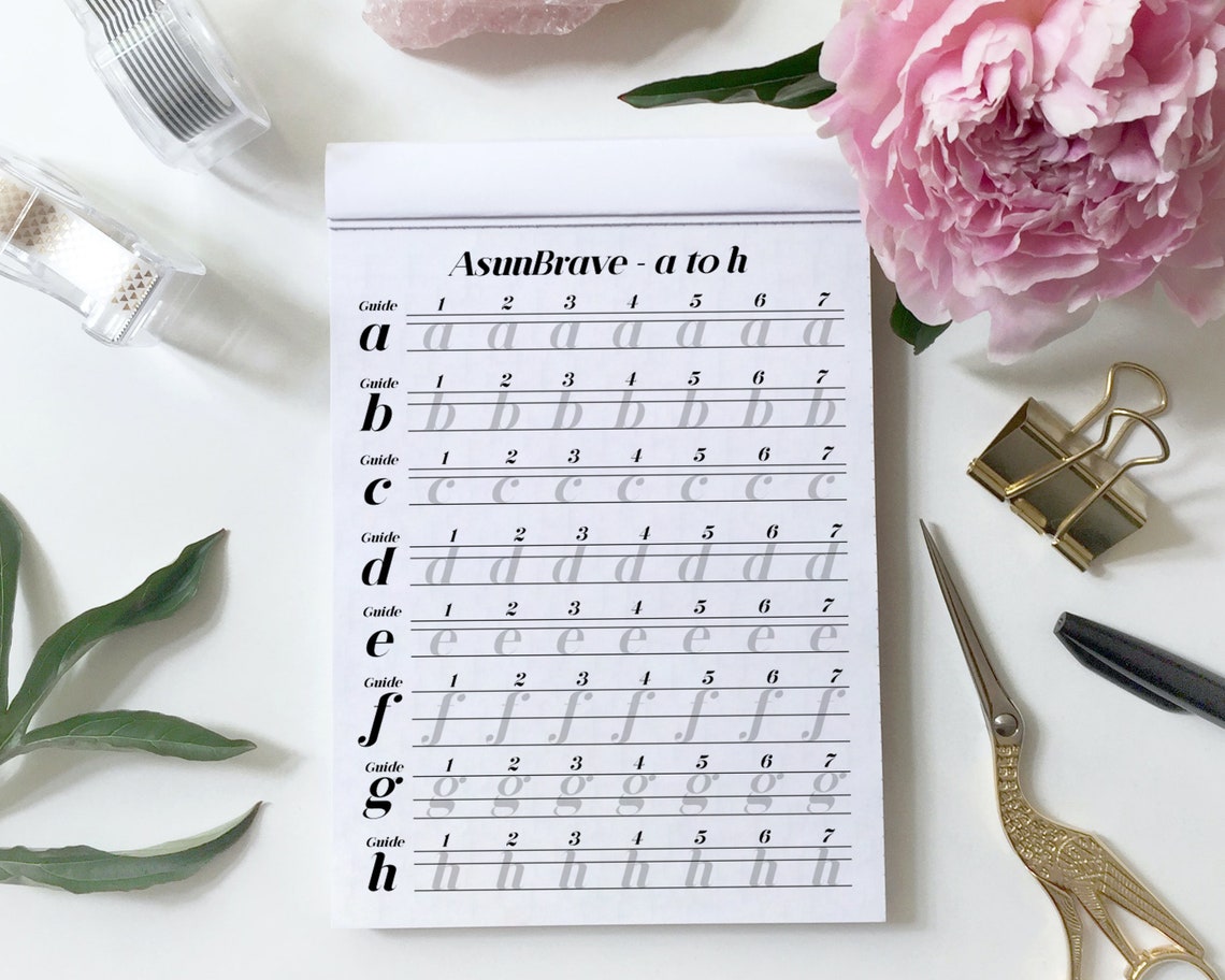 Printable Italic Alphabet Template For Adult Italic | Etsy