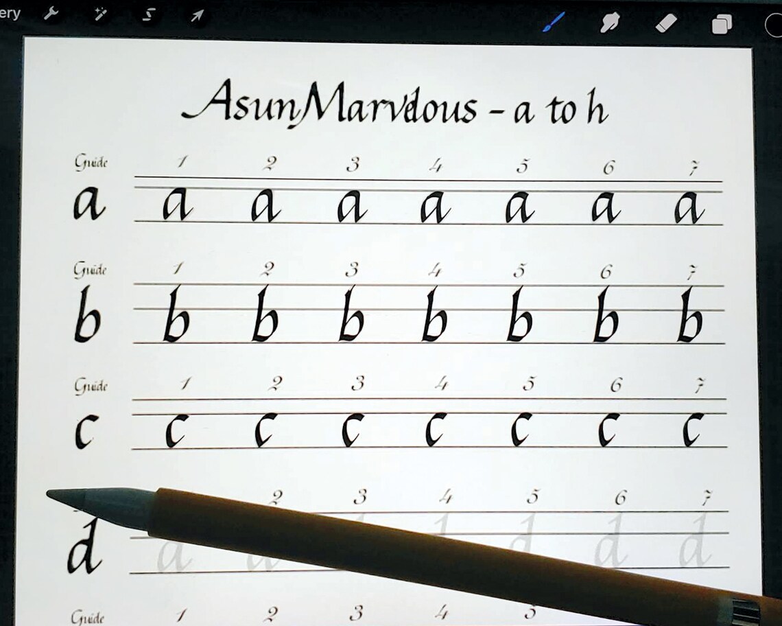 Classic Italic Alphabet Printables Italic Handwriting Practice Sheet ...