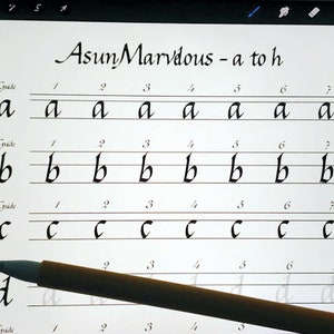 Classic Italic Alphabet Printables | Italic Handwriting Practice Sheet ...