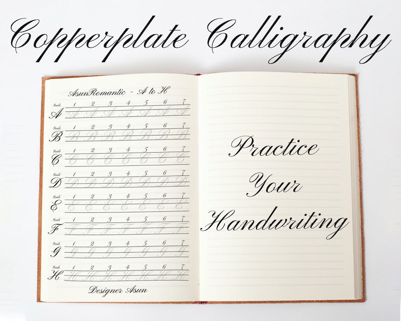 Printable Copperplate Calligraphy Tracing Paper | Printable Copperplate ...