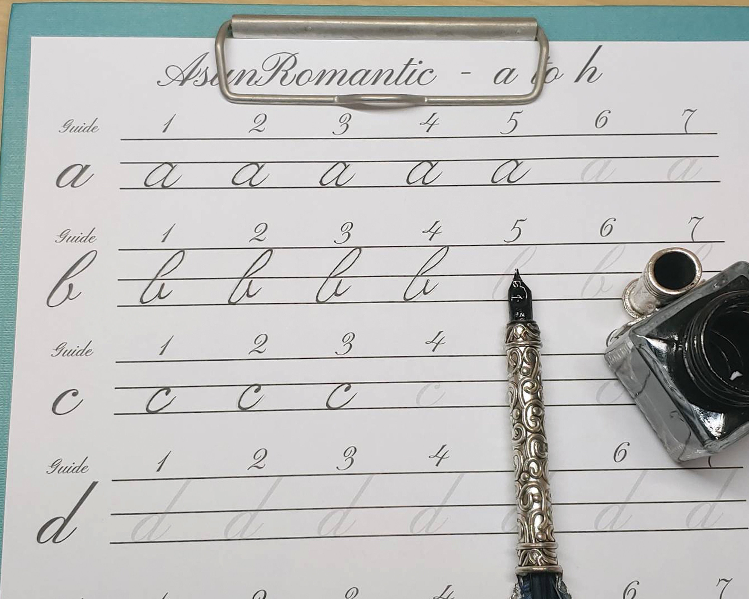 Printable Copperplate Calligraphy Tracing Paper Printable - Etsy