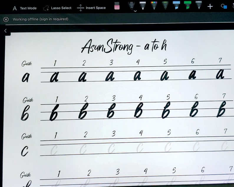 Manly & Rough Handwriting Style Template | Handwriting Worksheet ...