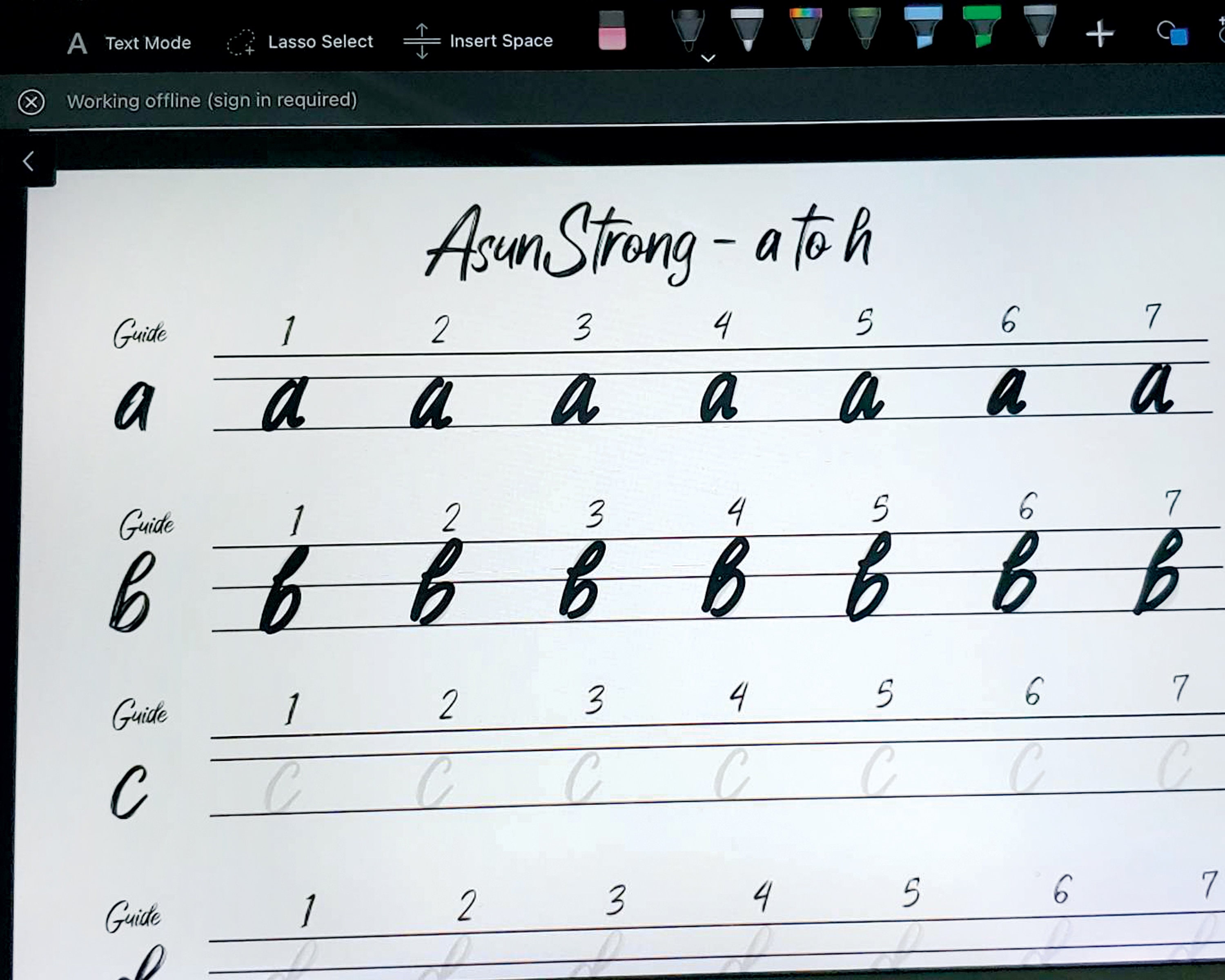 Manly & Rough Handwriting Style Template | Handwriting Worksheet ...