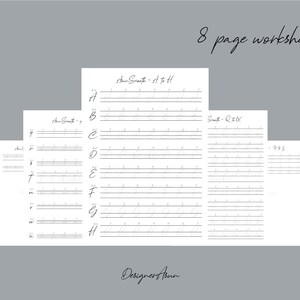 Smooth Autograph Tracing Workbook, Hand-drawn Signature Tutorial With ...