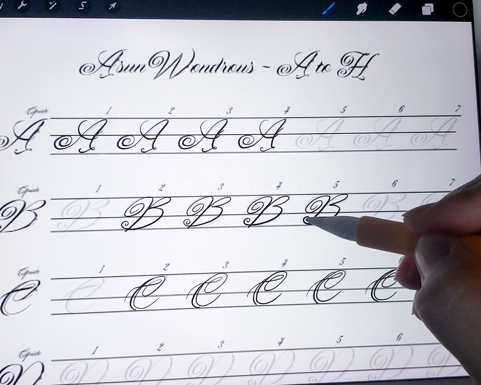 Copperplate Calligraphy Alphabet Practice Sheet PDF | Copperplate ...