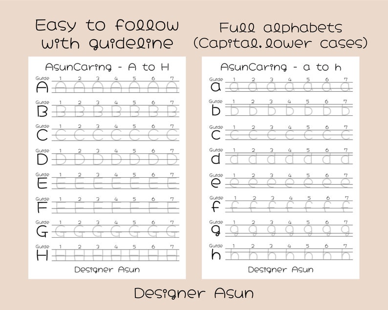 Printable Handwriting Practice Template Print Handwriting Workbook at ...