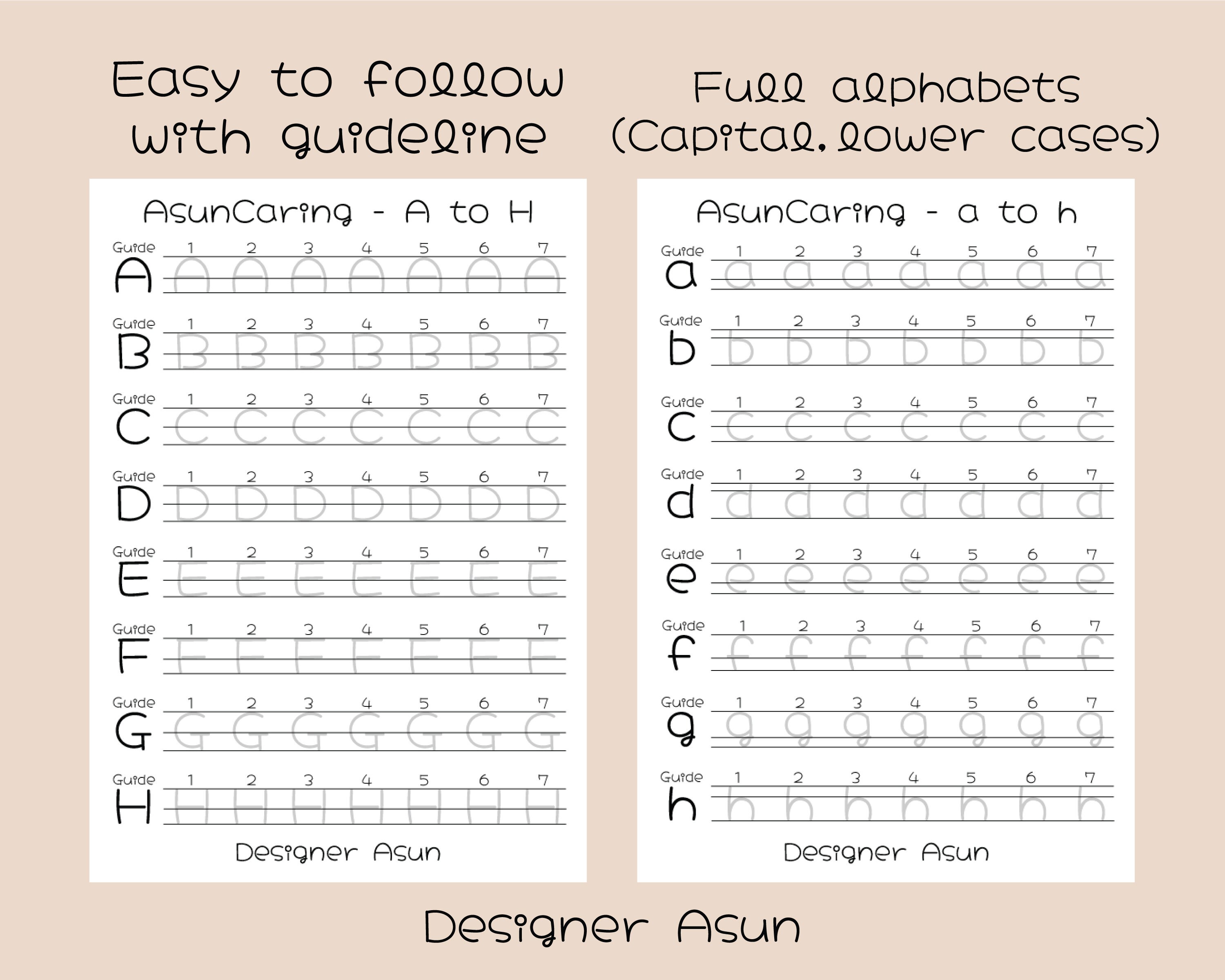 Printable Handwriting Practice Template Print Handwriting Workbook at ...
