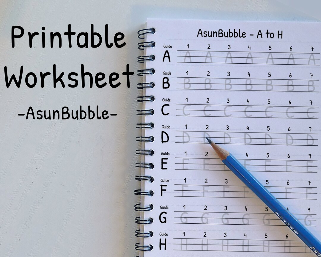 Cute Handwriting Font Tracing Sheet for Adult, How to Fix Your Bad ...