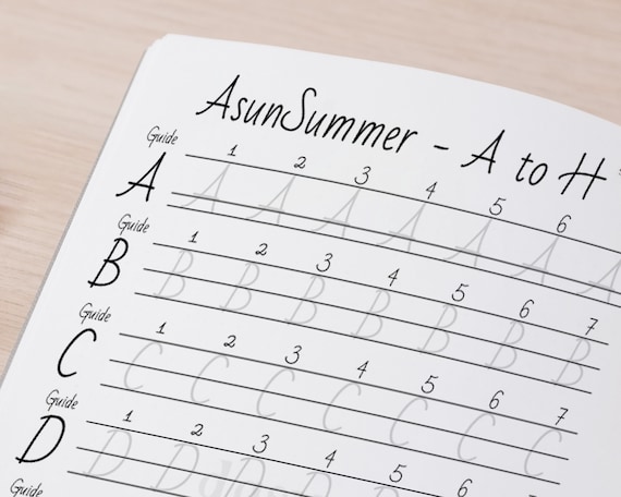 Cute Handwriting Alphabet For Girls