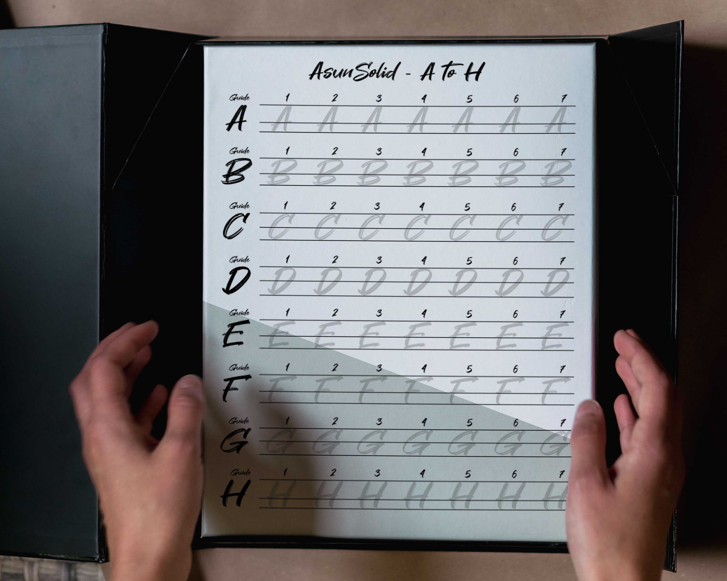 Modern Rough Script Worksheet Template Rough Handwriting Practice Sheet ...