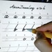 DIY Cursive Handwriting Printable for Adult Cursive Writing Self ...