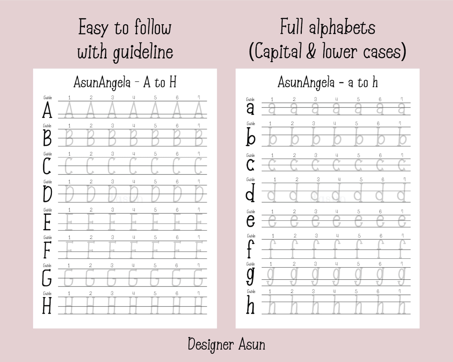 Buy Cute Typewriter Font Practice Sheet PDF Typewriter Alphabet Online ...