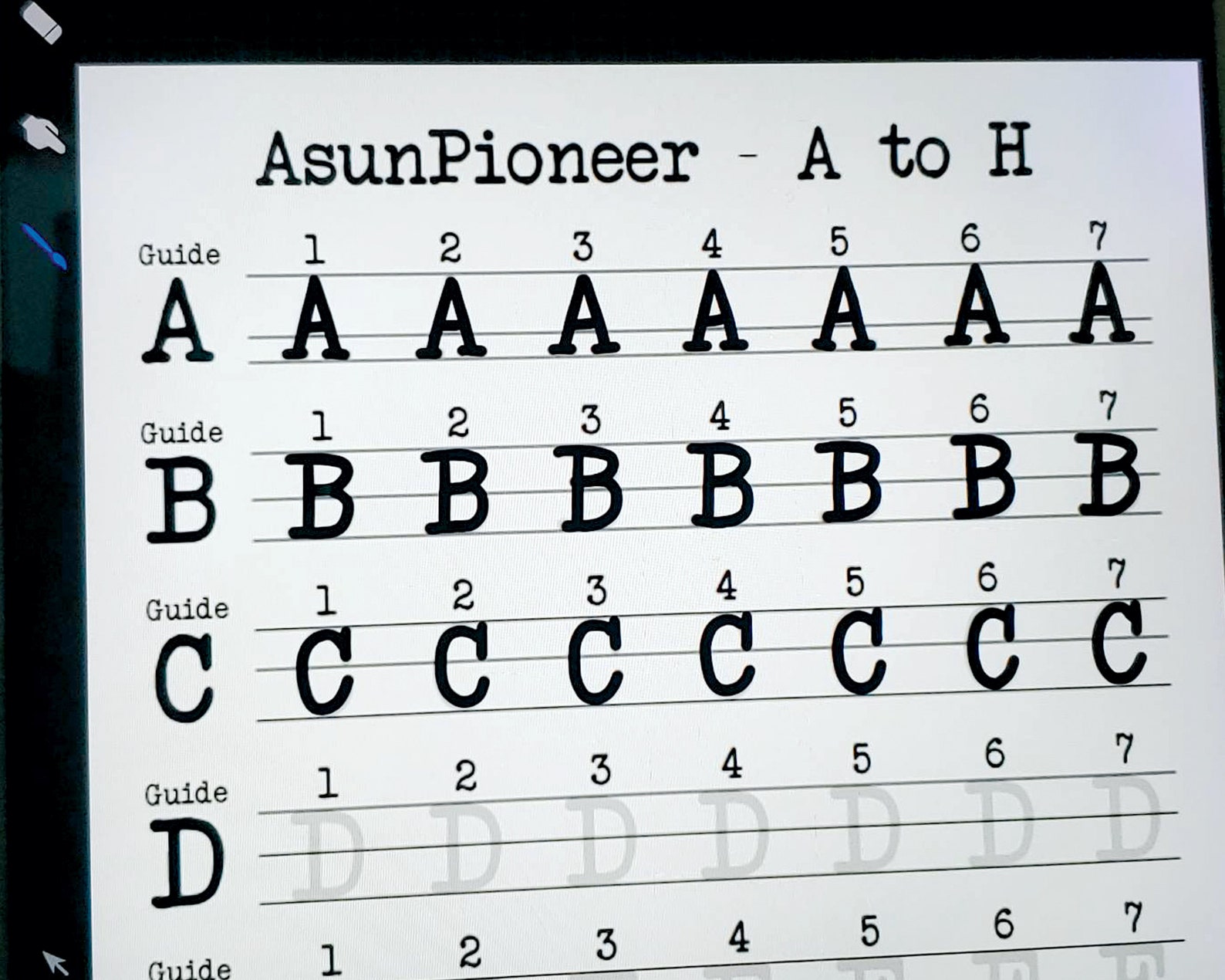 Typewriter Handwriting Worksheet Template | Typewriter Handwriting ...