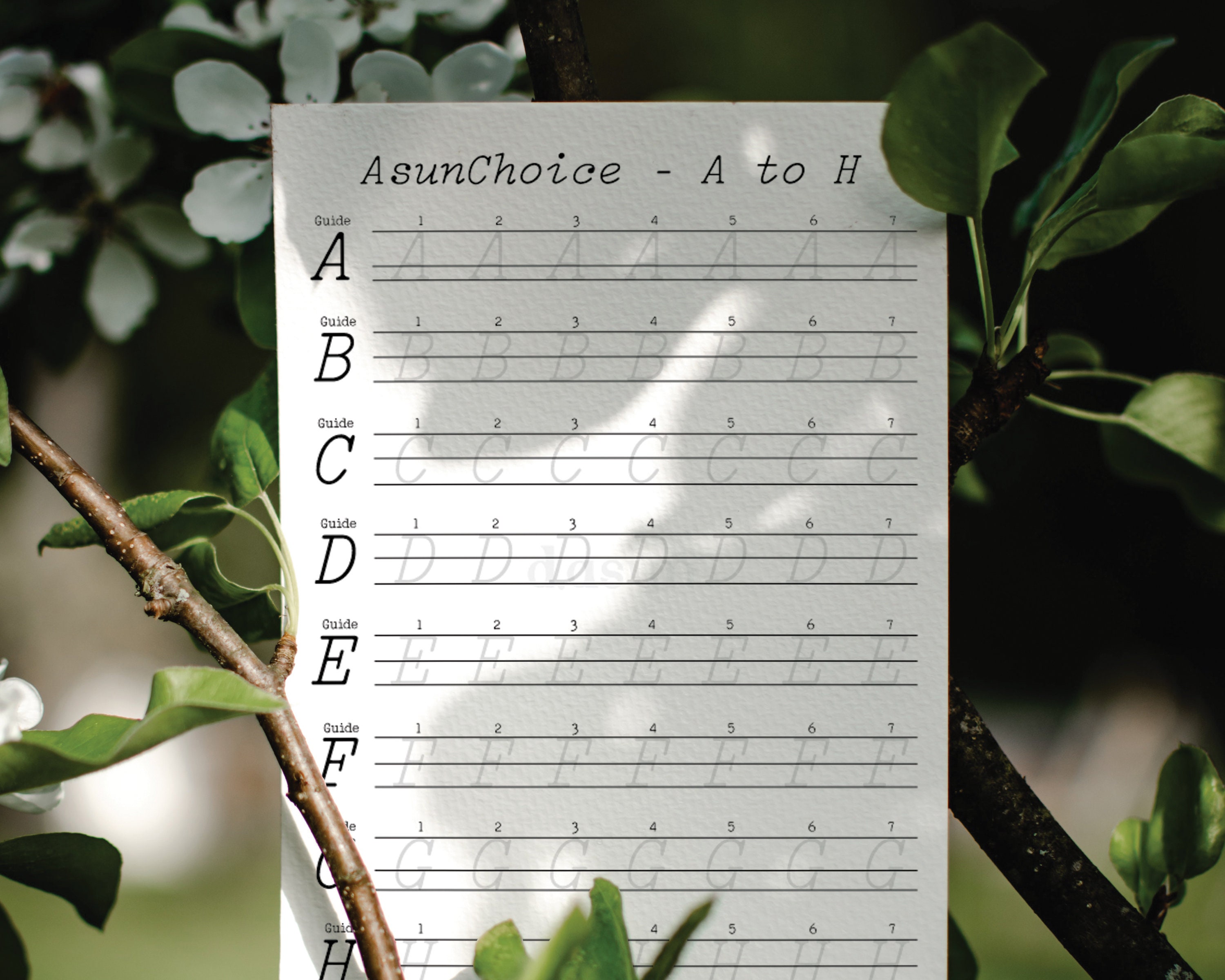 Italic Calligraphy Worksheets Printable Free Printable Monoline