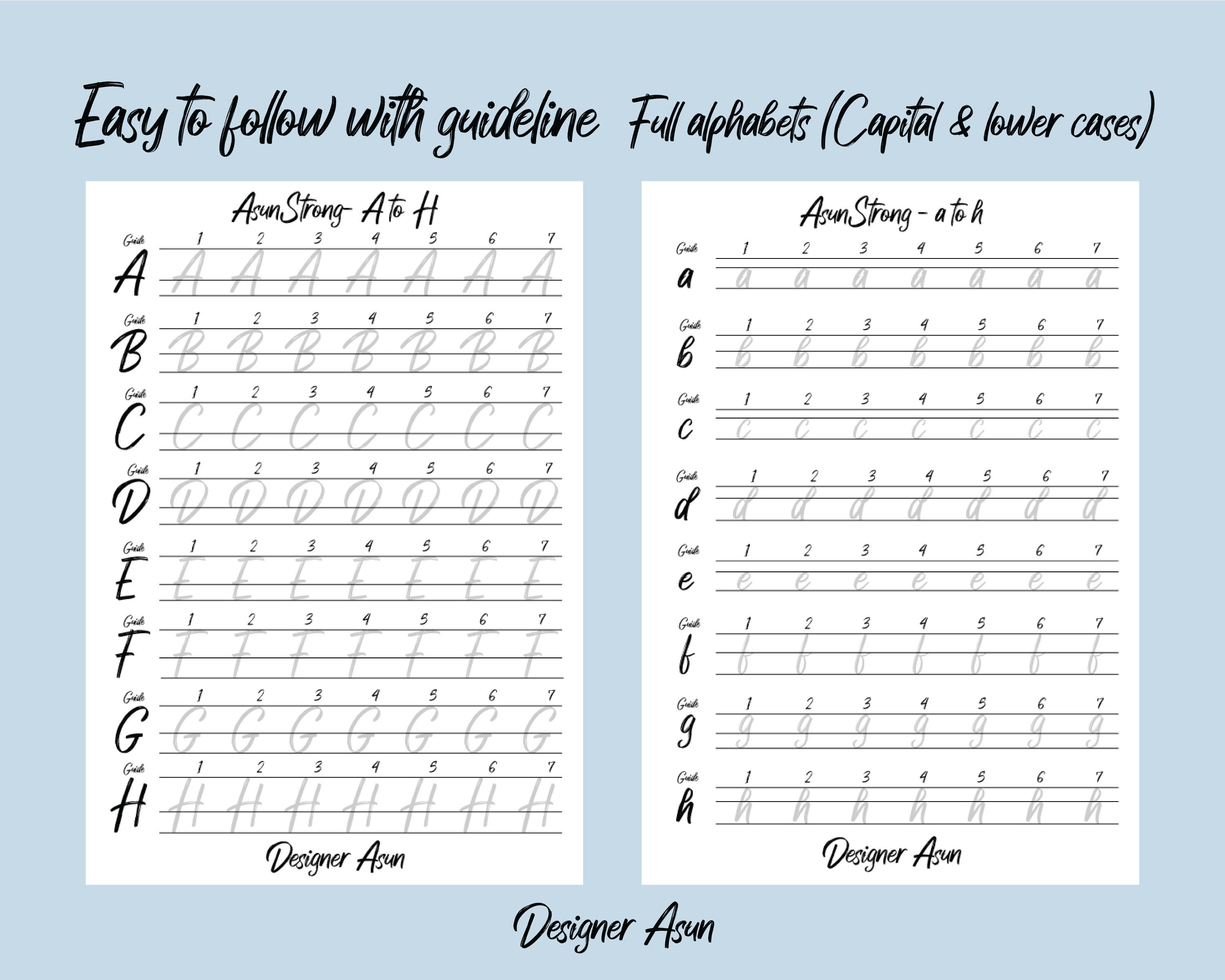 Manly & Rough Handwriting Style Template Handwriting Worksheet ...