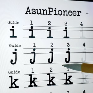 Typewriter Handwriting Worksheet Template | Typewriter Handwriting ...