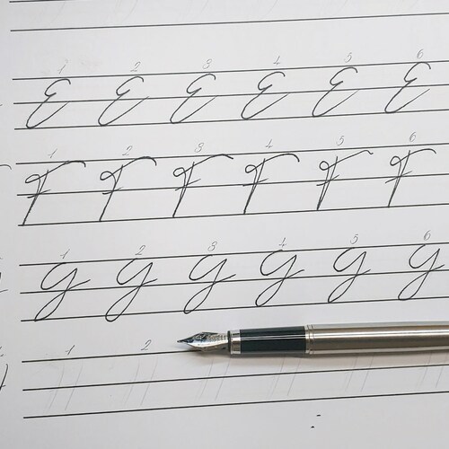 Printable Signature Calligraphy Worksheet Make My Own | Etsy