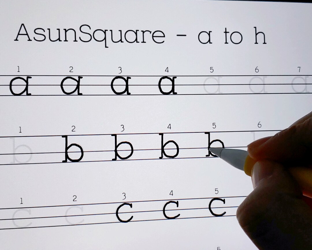 Typewriter Font Alphabet Template, How to Improve Your Handwriting ...