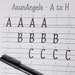Cute Typewriter Font Practice Sheet PDF Typewriter Alphabet Writing ...