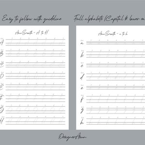 Smooth Autograph Tracing Workbook, Hand-drawn Signature Tutorial With ...