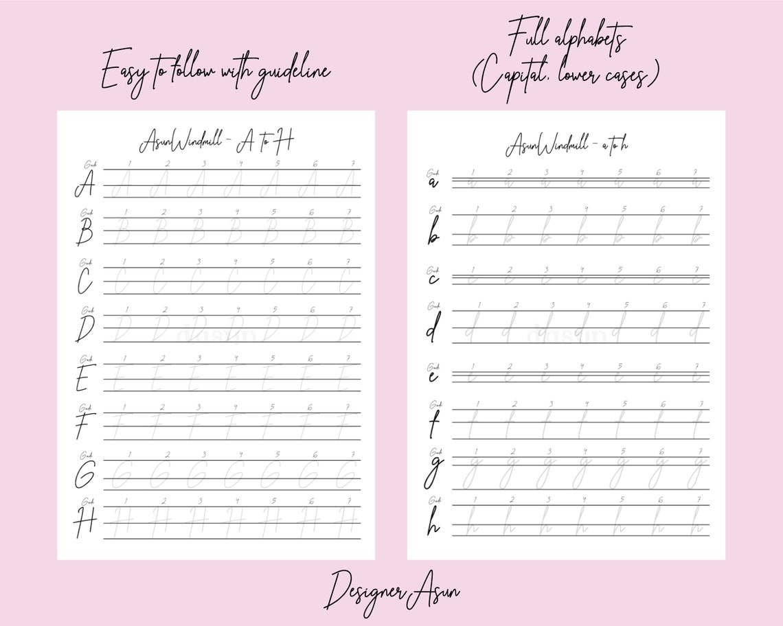 Cute Autograph Practice Sheet for Girls, Printable Signature Worksheet ...