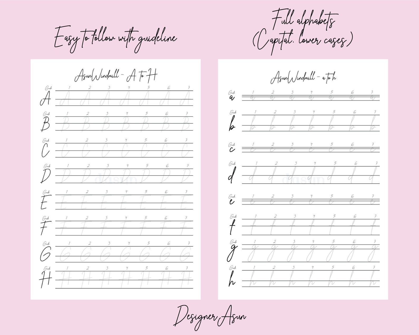 Cute Autograph Practice Sheet for Girls, Printable Signature Worksheet ...