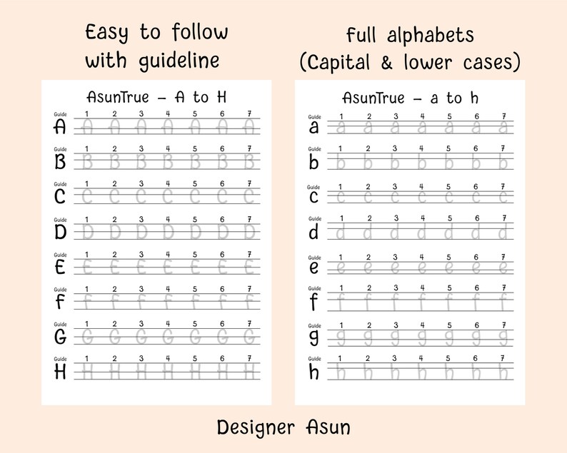 Nice Handwriting Template You Can Do at Home | Pretty Handwriting ...