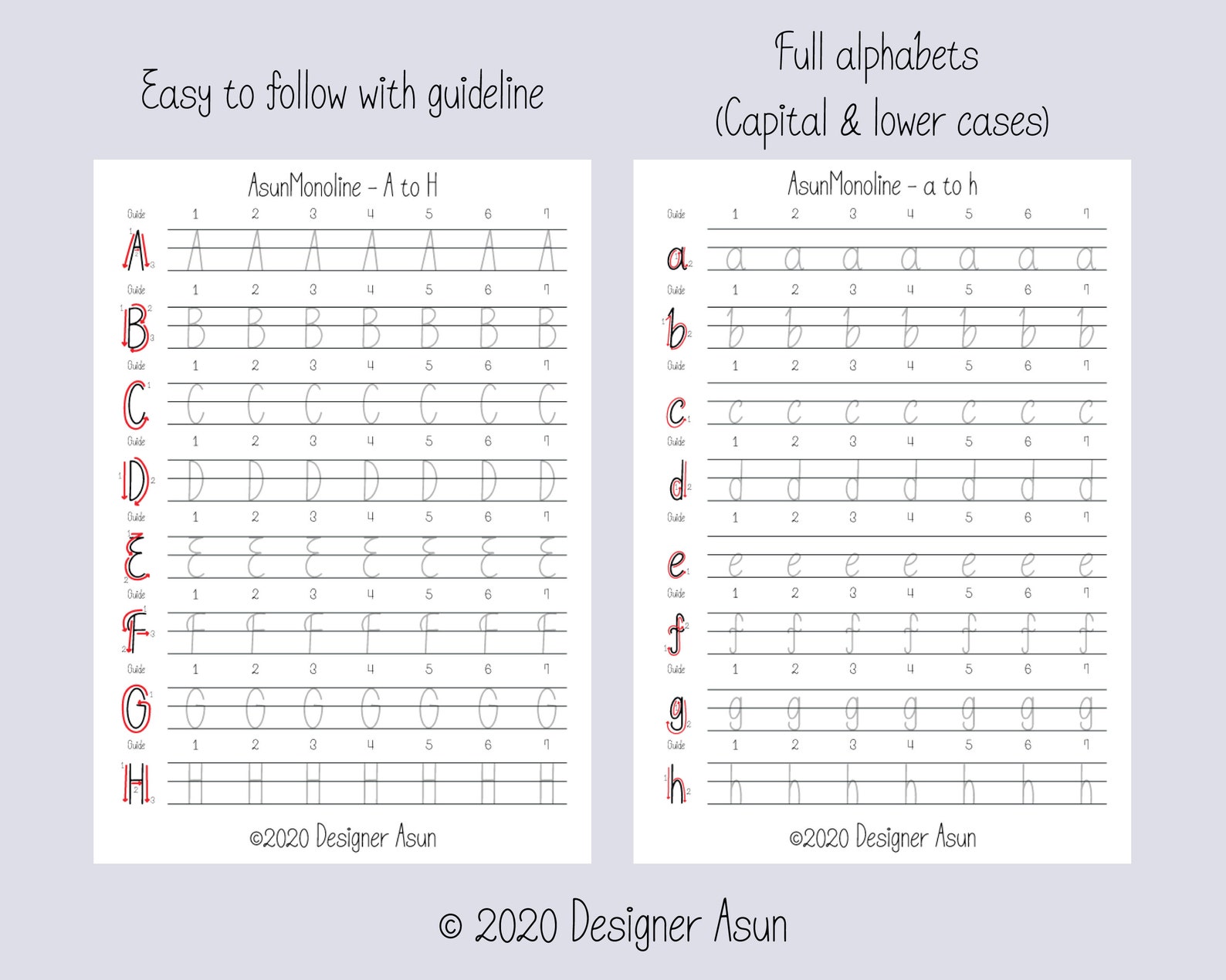 Printable Lettering Worksheet for Adult | Practice Neat Handwriting ...