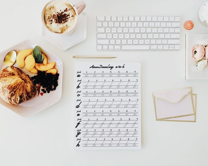 DIY Cursive Handwriting Printable for Adult | Cursive Writing Self ...