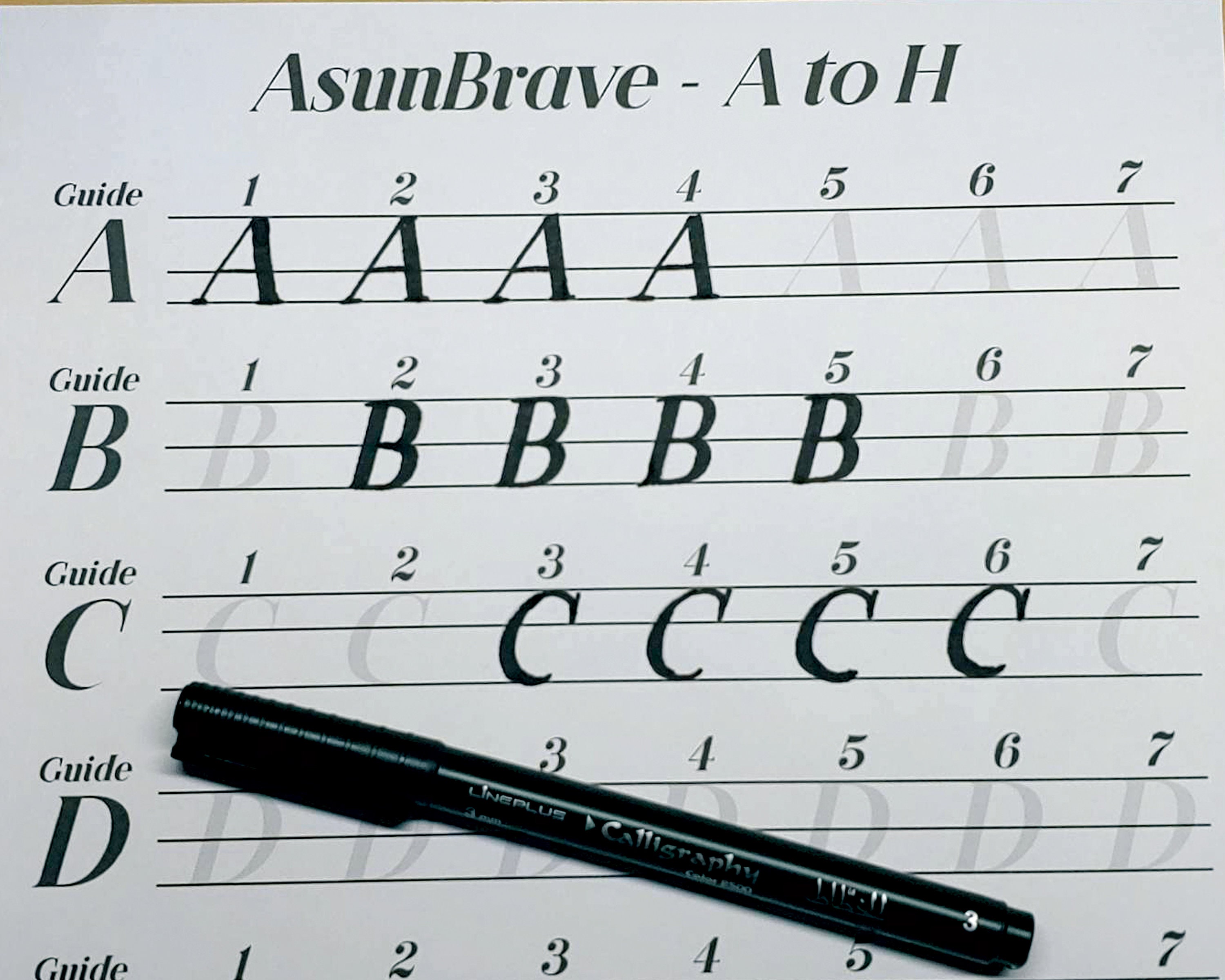 Printable Italic Alphabet Template For Adult Italic | Etsy