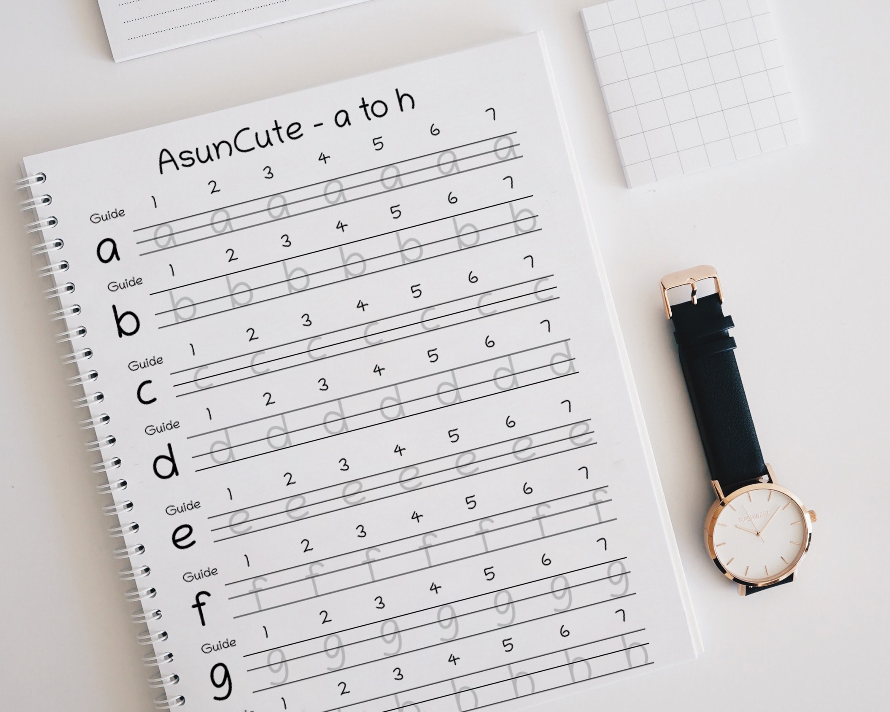 Cute Handwriting Blank Practice Template Worksheet Fun PDF - Etsy